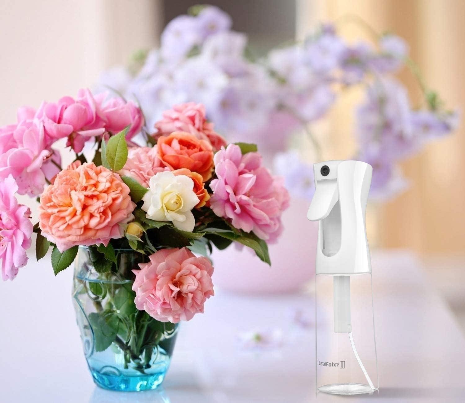 Continuous Water Mist Spray Bottle for Hair Plants & Cleaning - Perfect ...