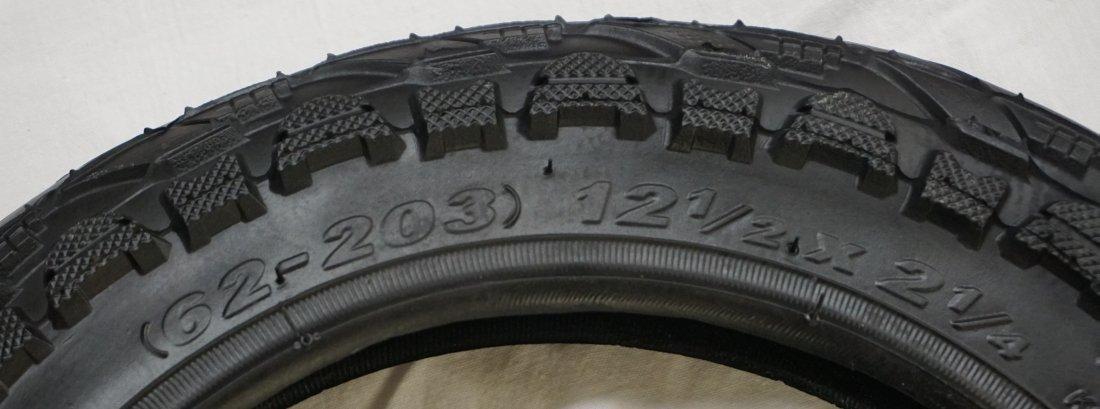 12 Inch Stroller Tire Set - 2x 62-203 Tires & 2x CBK-MS Tubes (12.5x2 ...
