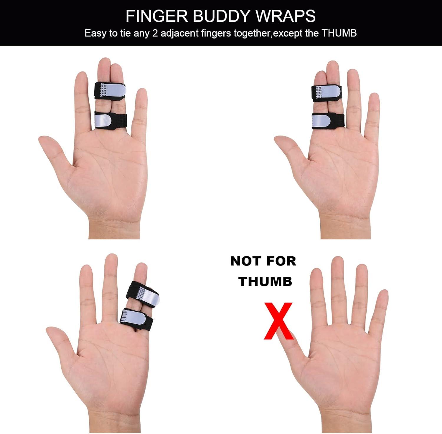 Smilcloud 20-Piece Adjustable Finger Clamp Set - Trigger Finger ...