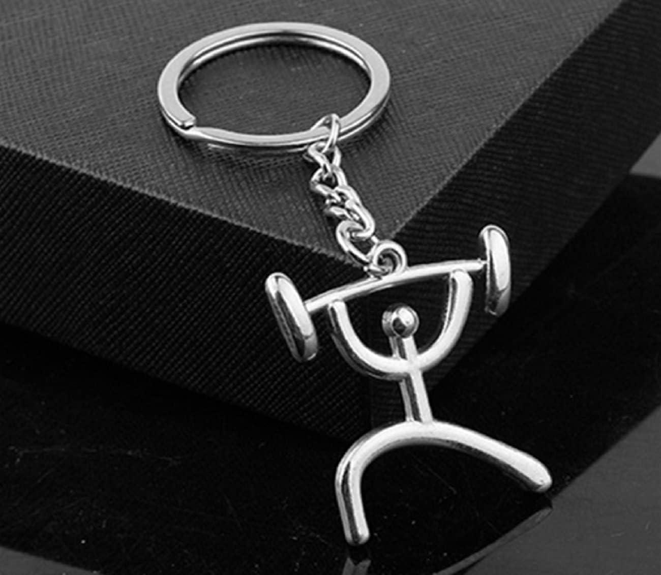 Sportigo Weightlifting Keyring | Bodybuilder Key Chain Gift for Fitness ...