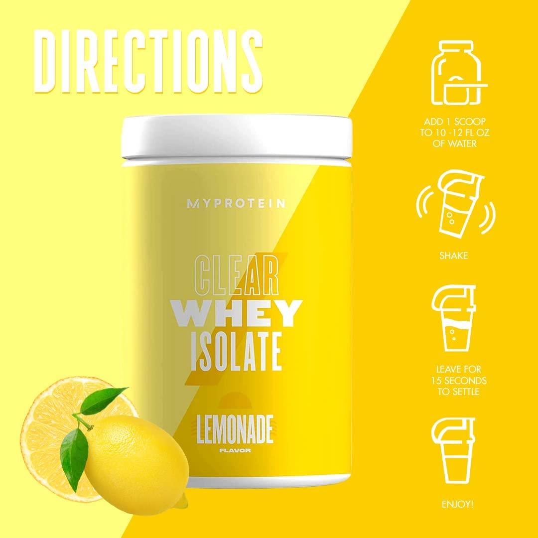 Myprotein Clear Whey Isolate - 20 Servings (Lemonade) | Buy Now with ...