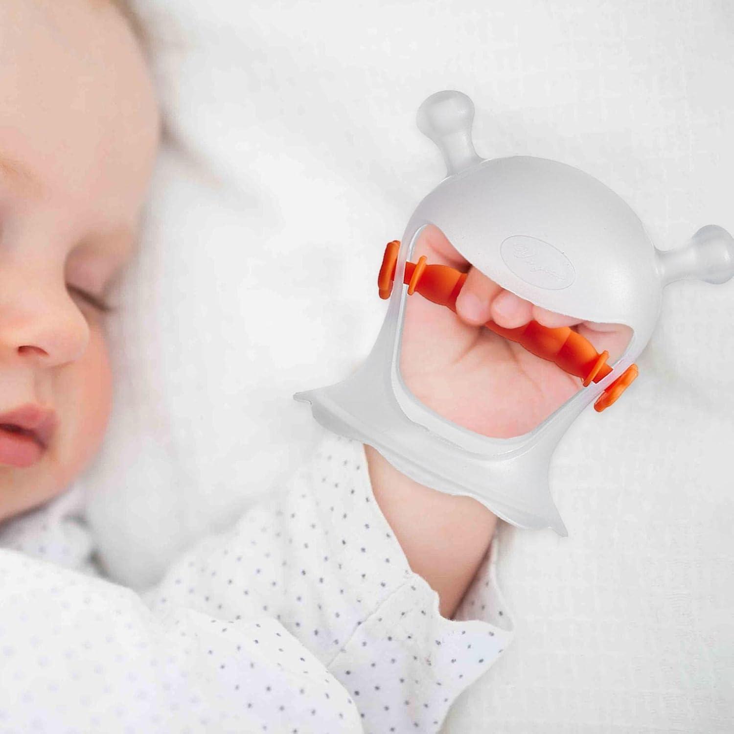 Baby Hand Teether - Safe Full Wrap Teething Toy & Hand Pacifier for ...