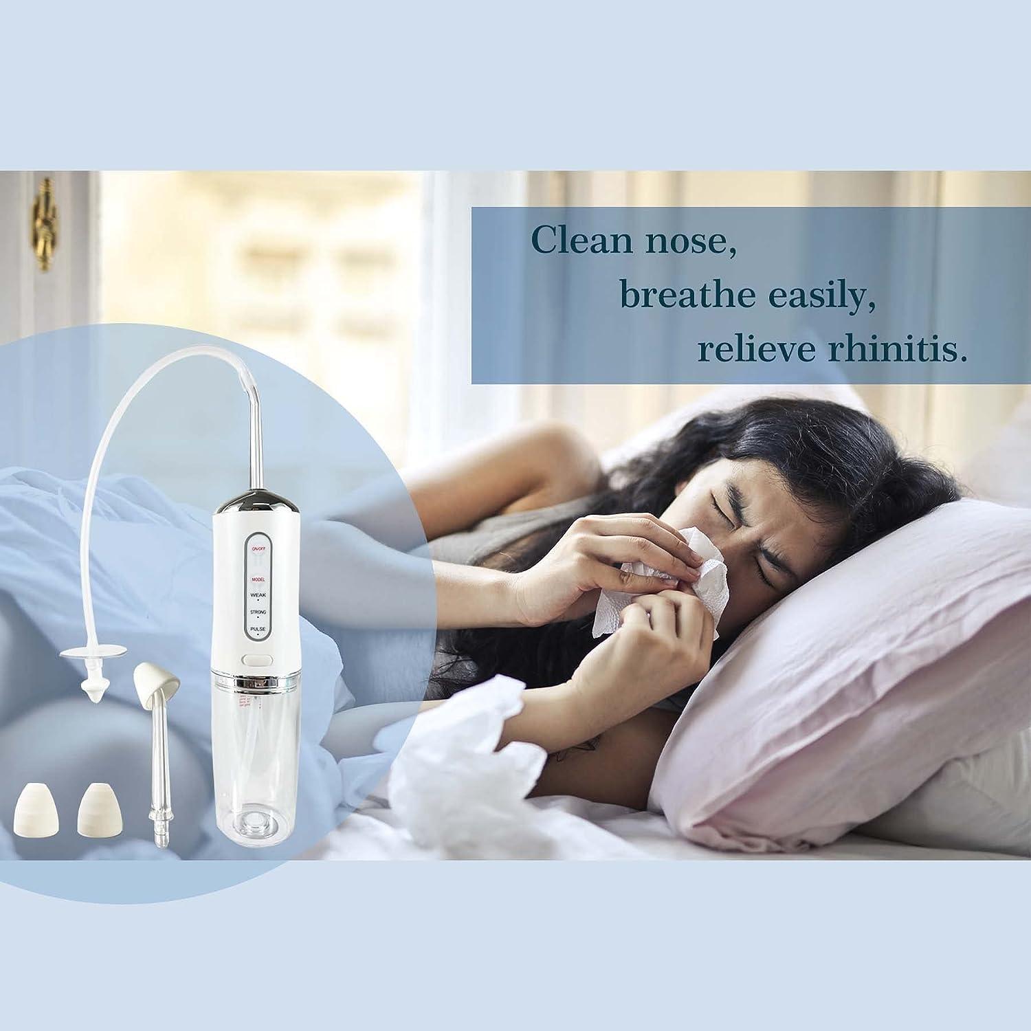 KYZETJD Electric Nasal Irrigator - 3 Modes, Portable Sinus Relief ...