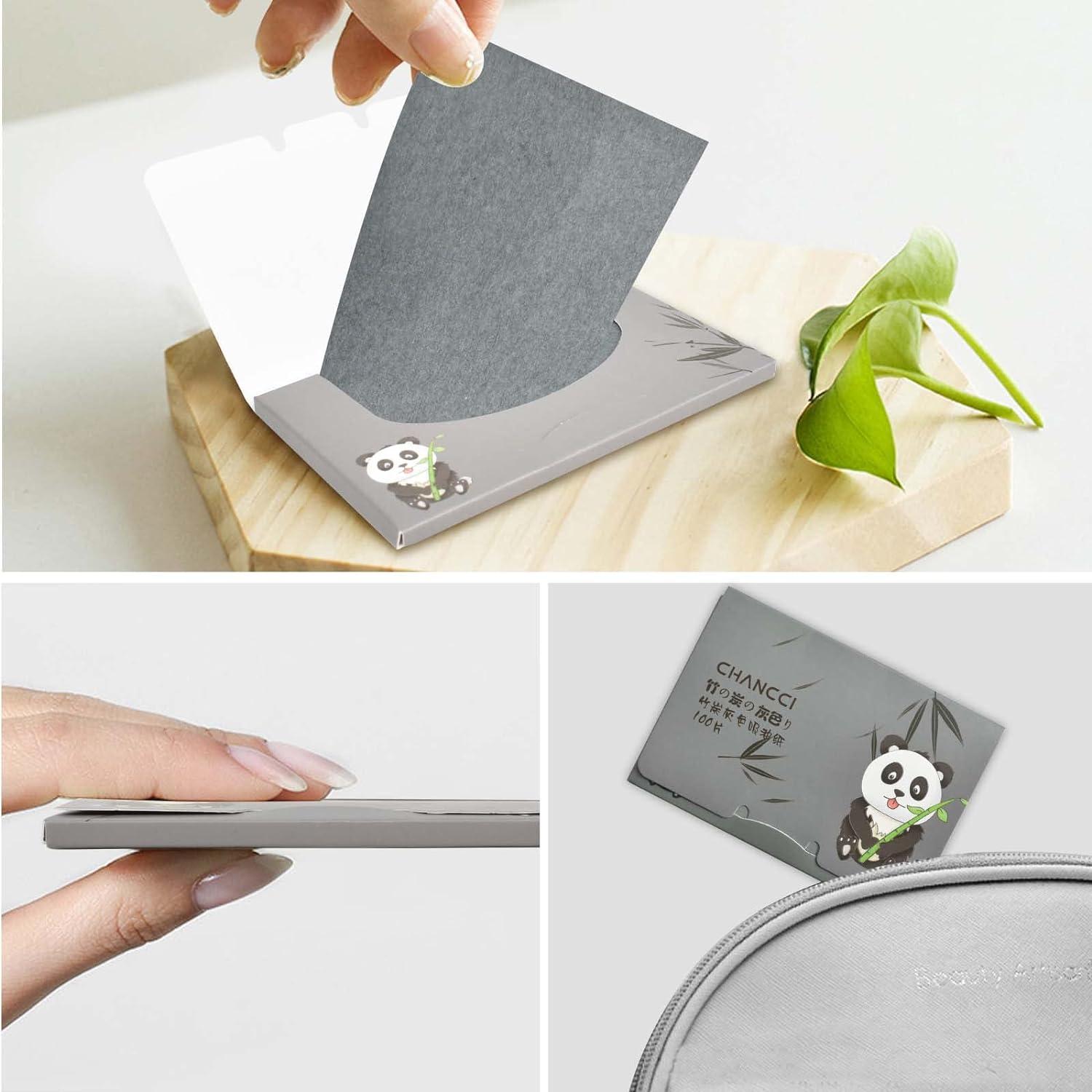 200 Bamboo Charcoal Oil Control Blotting Paper Sheets for Face ...