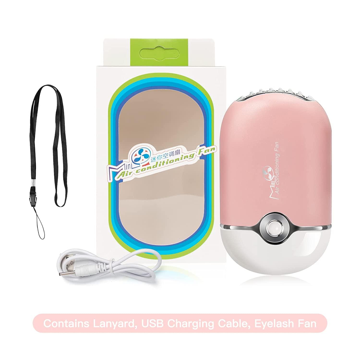 Rechargeable Handheld Mini Fan Lash Dryer for Eyelash Extensions - Pink ...