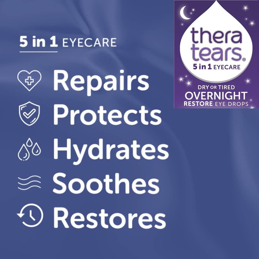 TheraTears Overnight Restore Eye Drops | Repair & Hydrate Eyes | Long ...