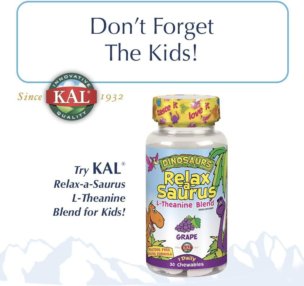 KAL GABA L-Theanine Stress Relief Lozenge - Natural Mango Tangerine ...