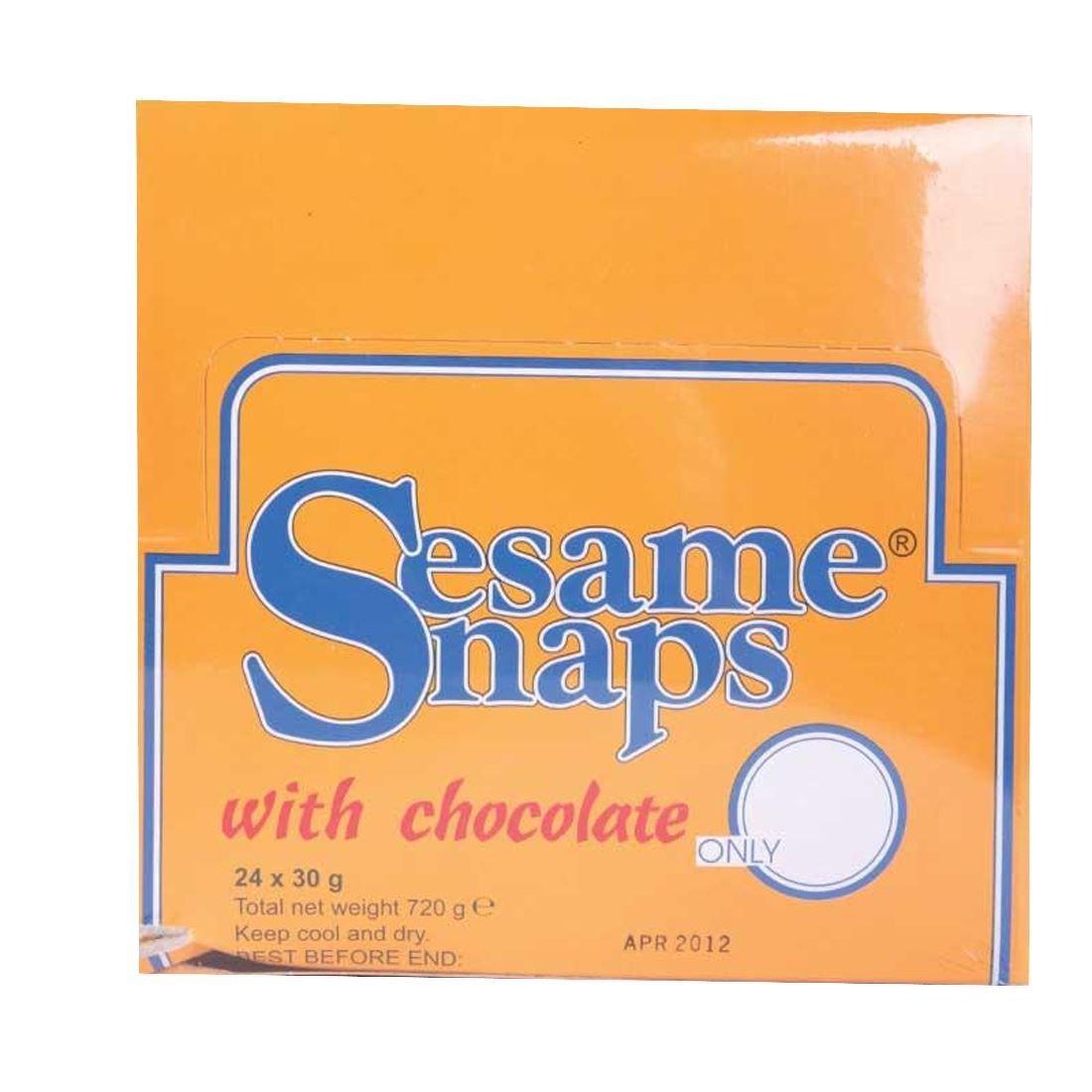 Sesame Snaps | Sesame Snaps Chocolate Coated | 10 x 30g | Buy Now with ...