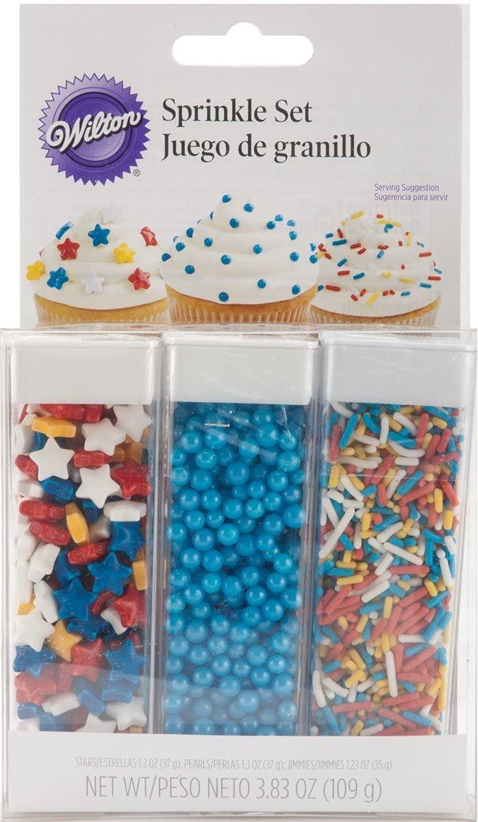 Wilton Primary Sprinkle Set Stars/Pearls/Jimmies | Buy Now with Express ...