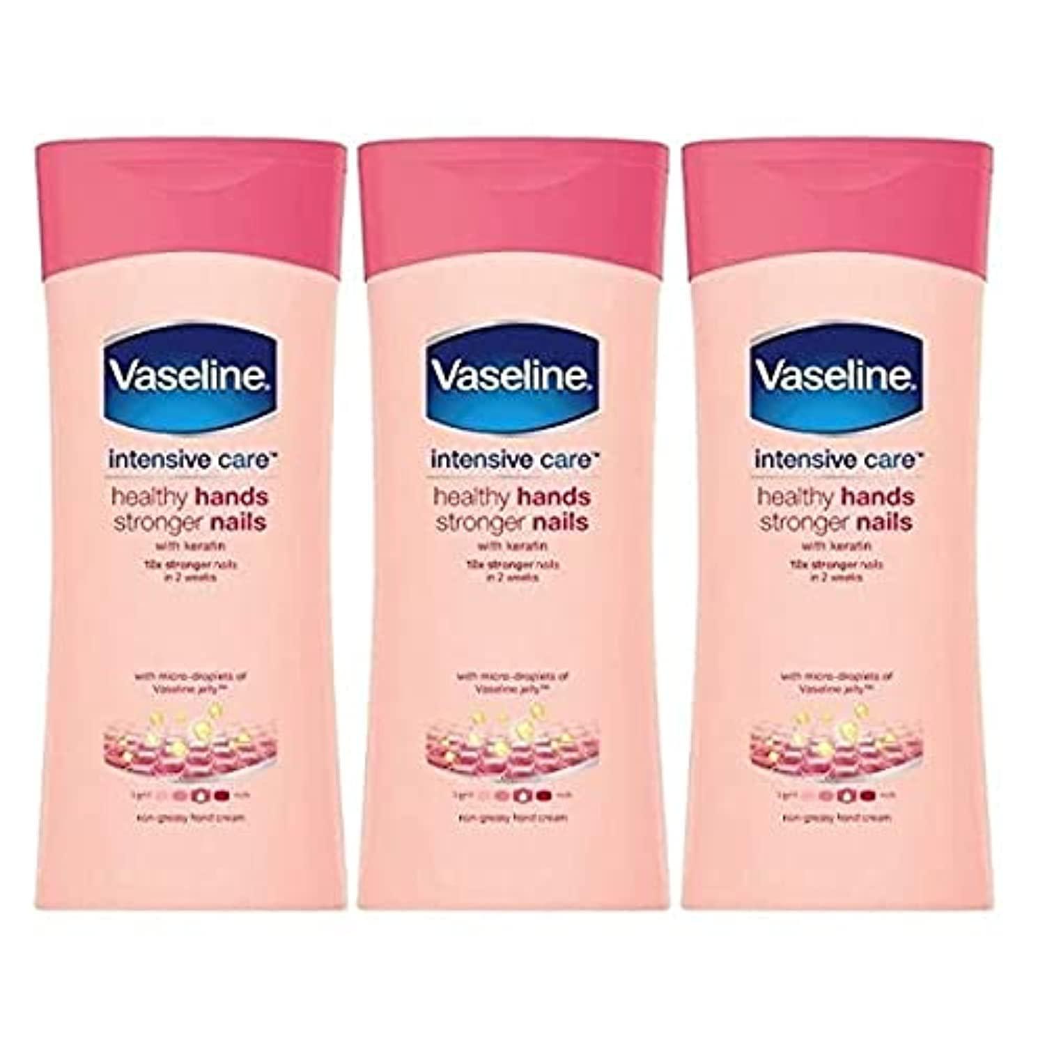 3 x Vaseline Intensive Care Hand Cream - Hand & Nail - 200 ml 200 ml ...