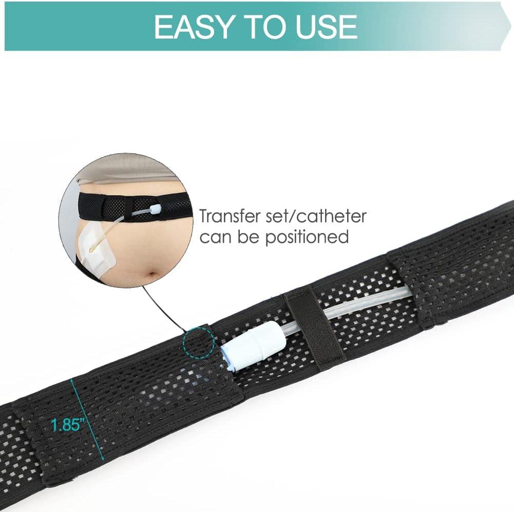 Adjustable PD Catheter Holder Belt | Cozy Breathable G Tube Pouch for ...