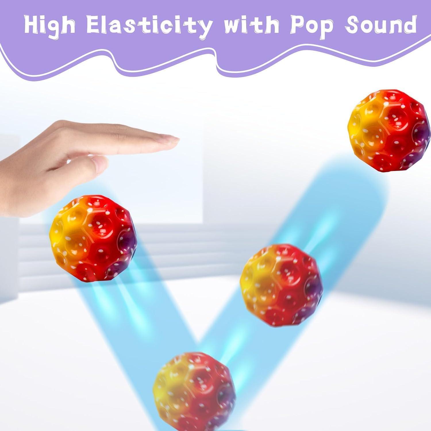 Yeahboom 6-Piece Astro Jump Ball Set | Original Mini Bouncing Balls for ...