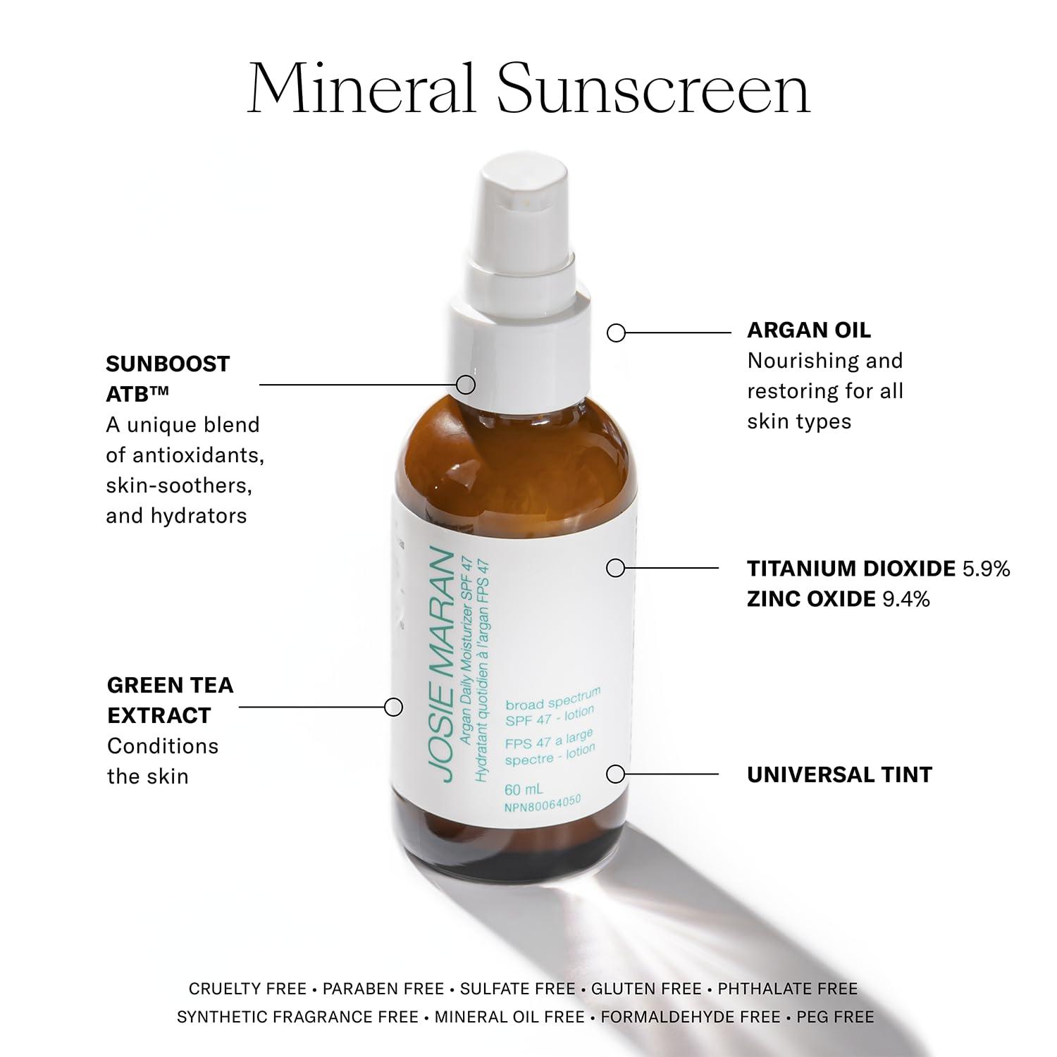 Josie Maran Protect & Perfect Argan Oil SPF 47 Tinted Face Moisturizer ...