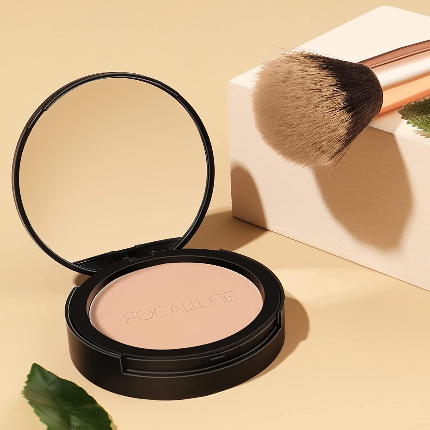 FOCALLURE Flawless Pressed Powder - Control Shine & Smooth Complexion ...