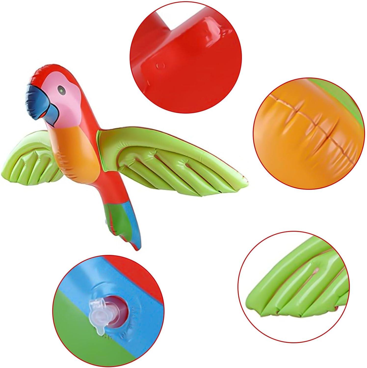 MIVAIUN 3 Pcs Inflatable Parrot Parrot Balloon Pirate Parrot Pirate ...
