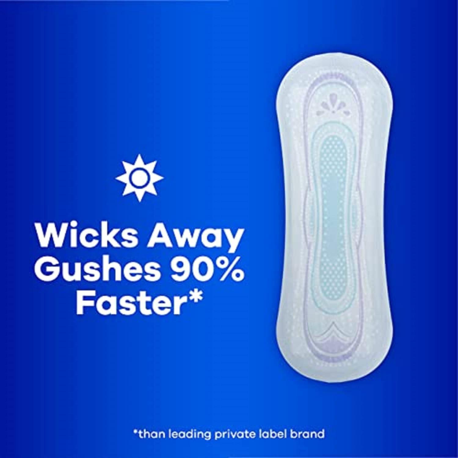 Always Ultra Thin Feminine Pads Size 2 Long Super Absorbency 120 Count ...