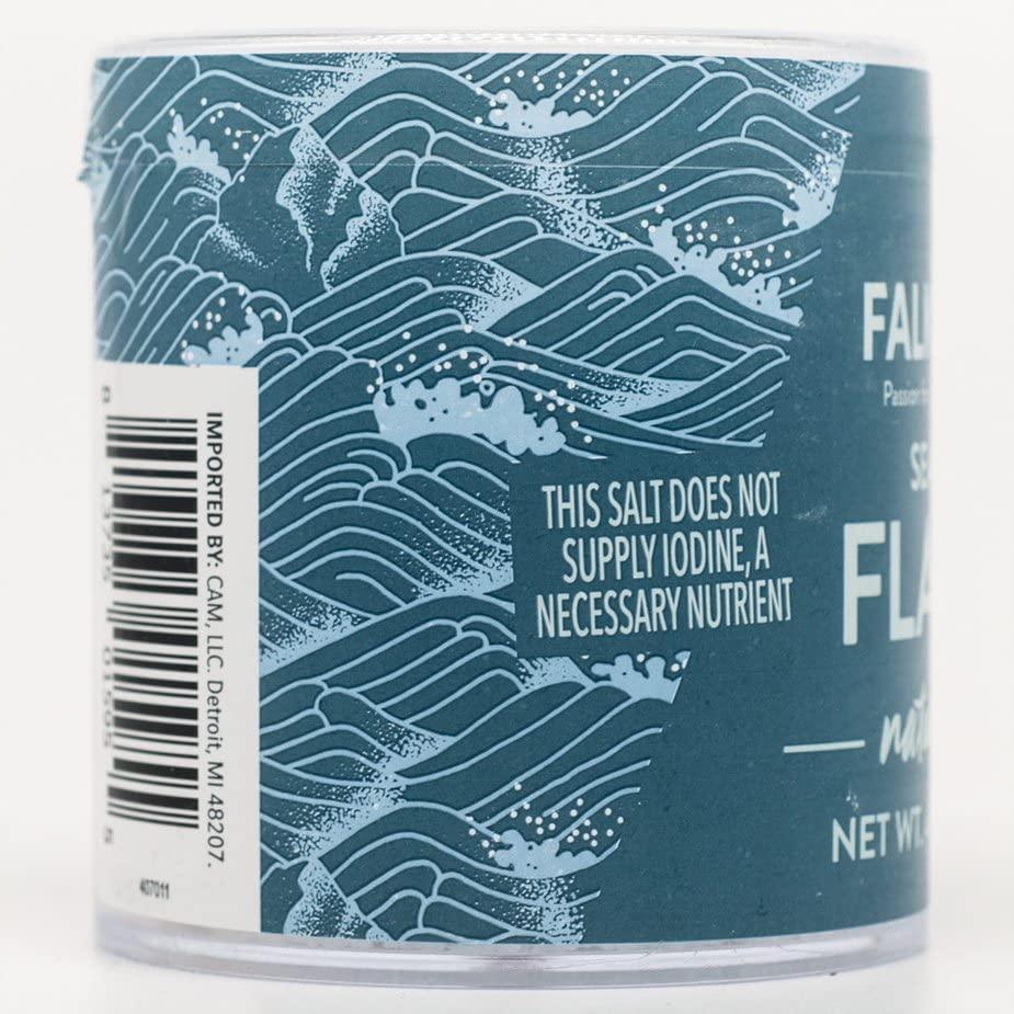 Falksalt Crystal Flakes Natural Sea Salt 4.4 Oz - Pure & Untouched