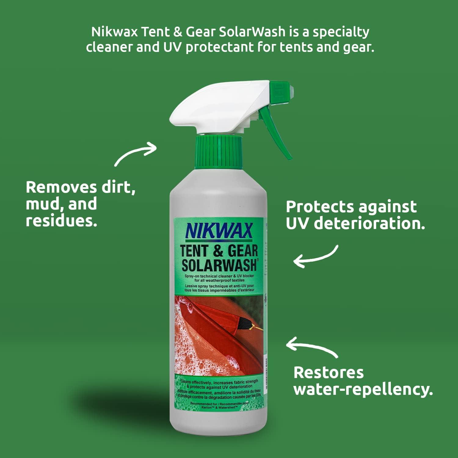 Nikwax Tent & Gear Solarwash Cleaning and UV Protector 500ml | Buy Now with Express ...
