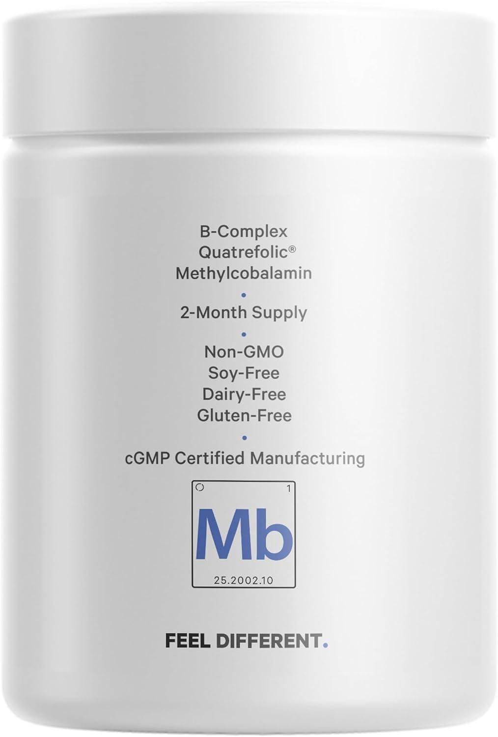 Codeage Methylfolate B Complex Supplements - Methylated Vitamin B12 & B6 - 2 Months Supply - 120 ...