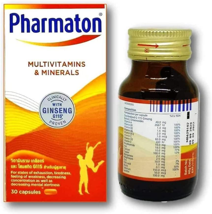 Pharmaton Ginseng Extract G115 - 30 Capsules | Swiss Quality Formula ...