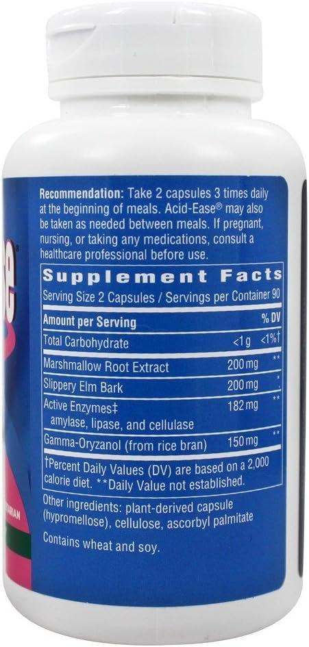 Enzymatic Therapy Acid Ease Digestion Formula 180 Capsules