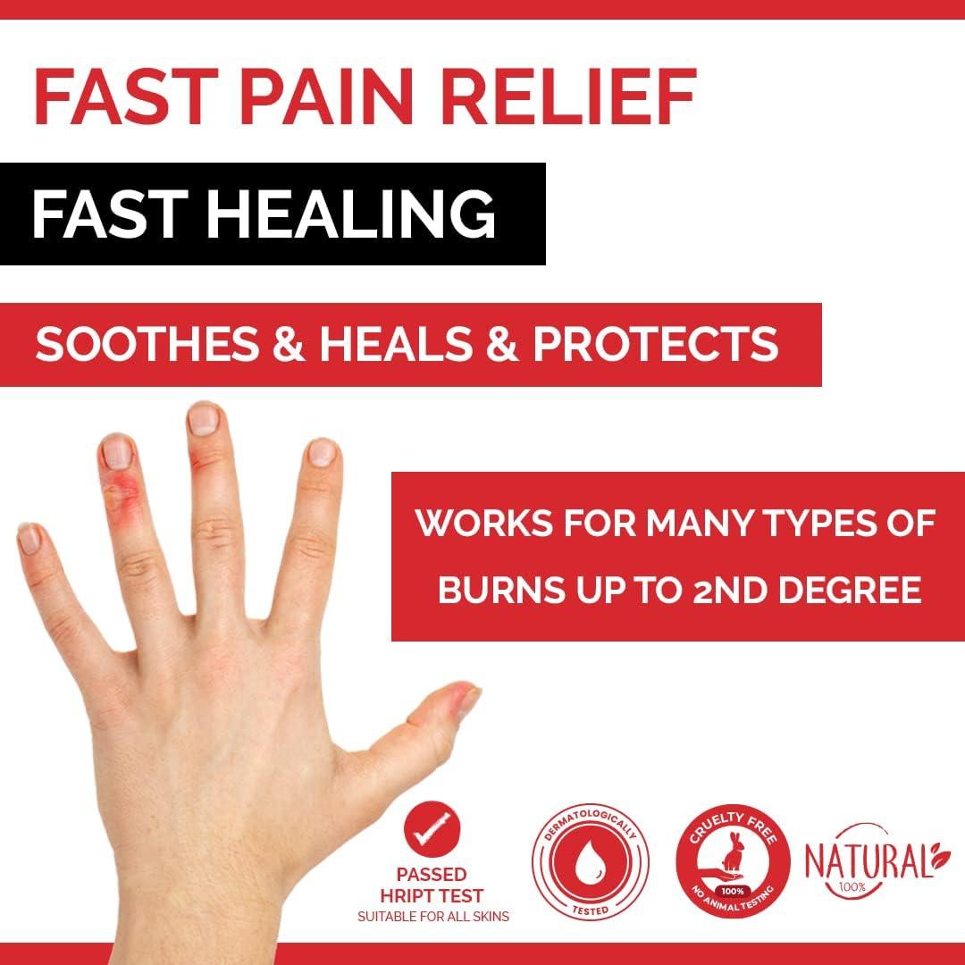 Soroohi Dermazium Natural First Aid Burn Cream - Relieves Pain ...