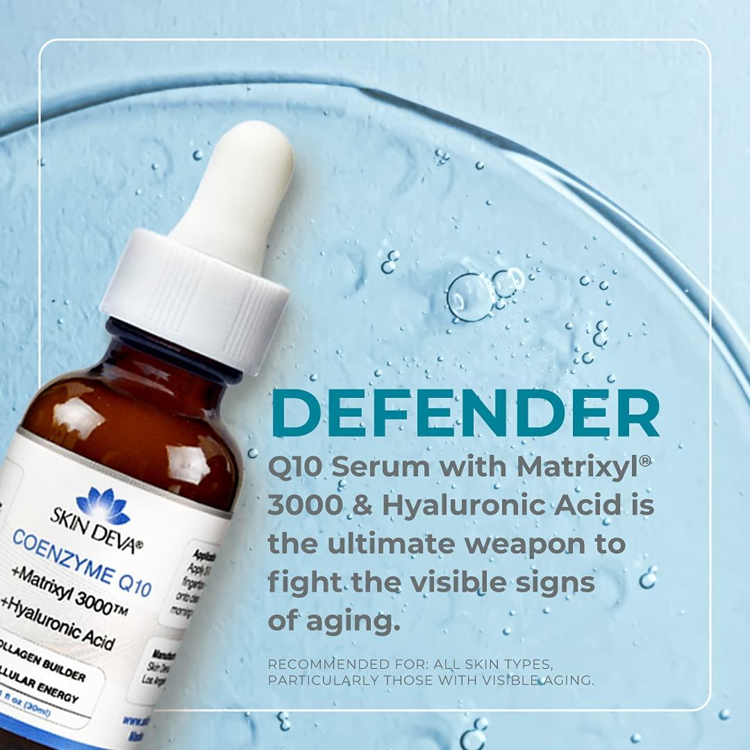 SKIN DEVA Coenzyme Q10 Anti Aging Serum with Matrixyl 3000 and Hyaluronic Acid - 1 fl oz | Buy ...