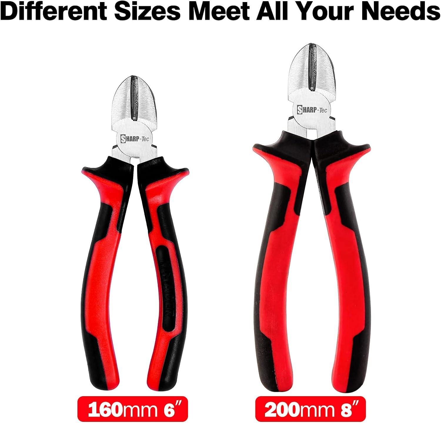 Sharp-Tec 160mm Diagonal Cutting Pliers - Professional Precision Wire ...