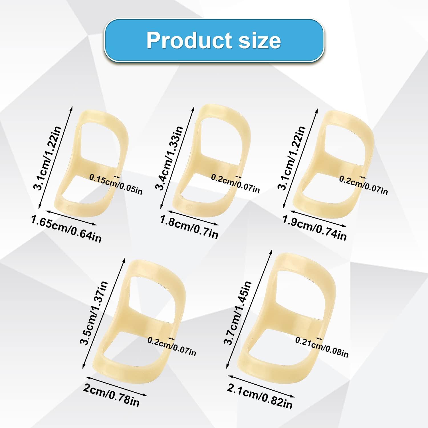 AIEX 5pcs Oval Finger Splint Set for Trigger Finger Support - Thumb ...