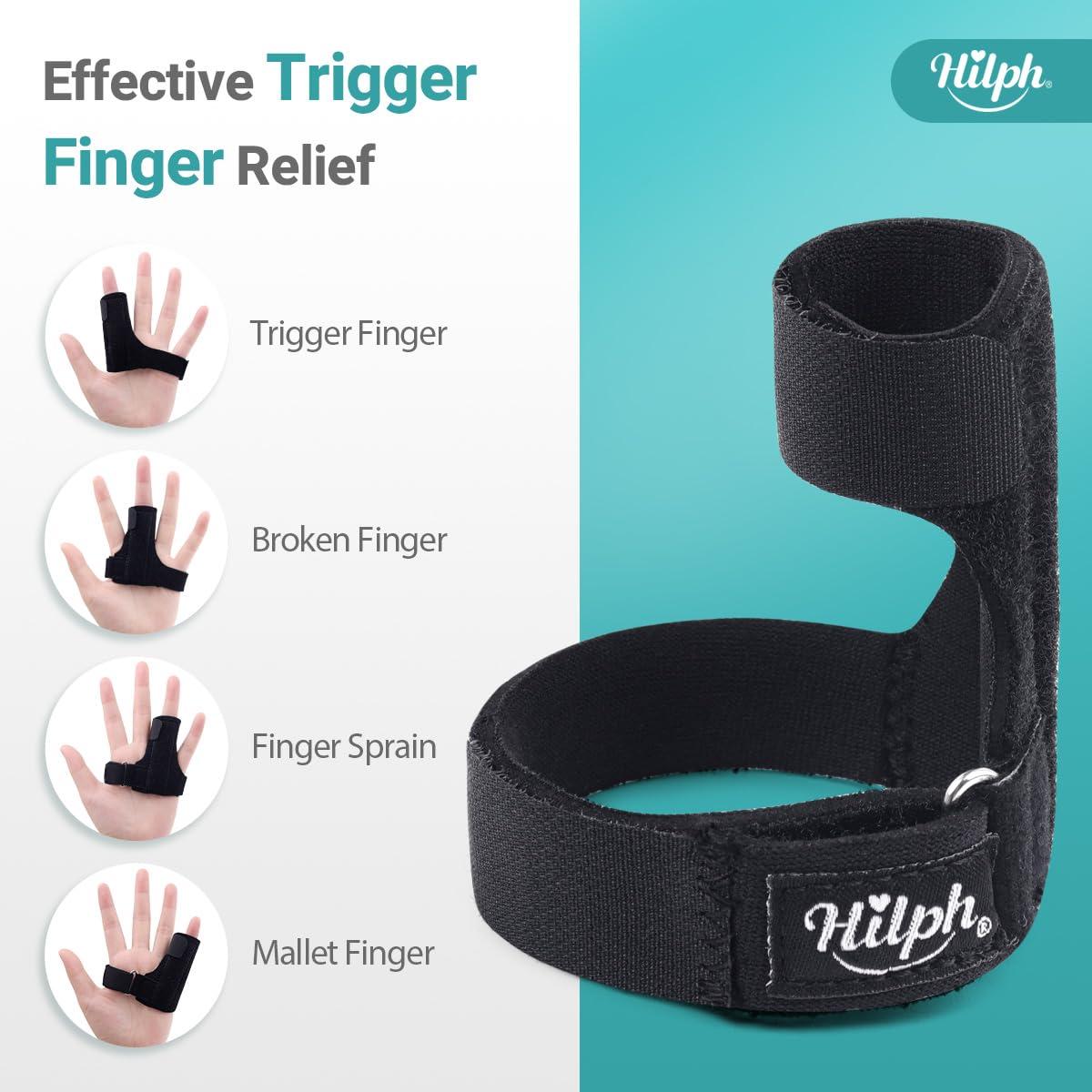 Buy Hilph Trigger Finger Splint | Adjustable Finger Support Brace for ...