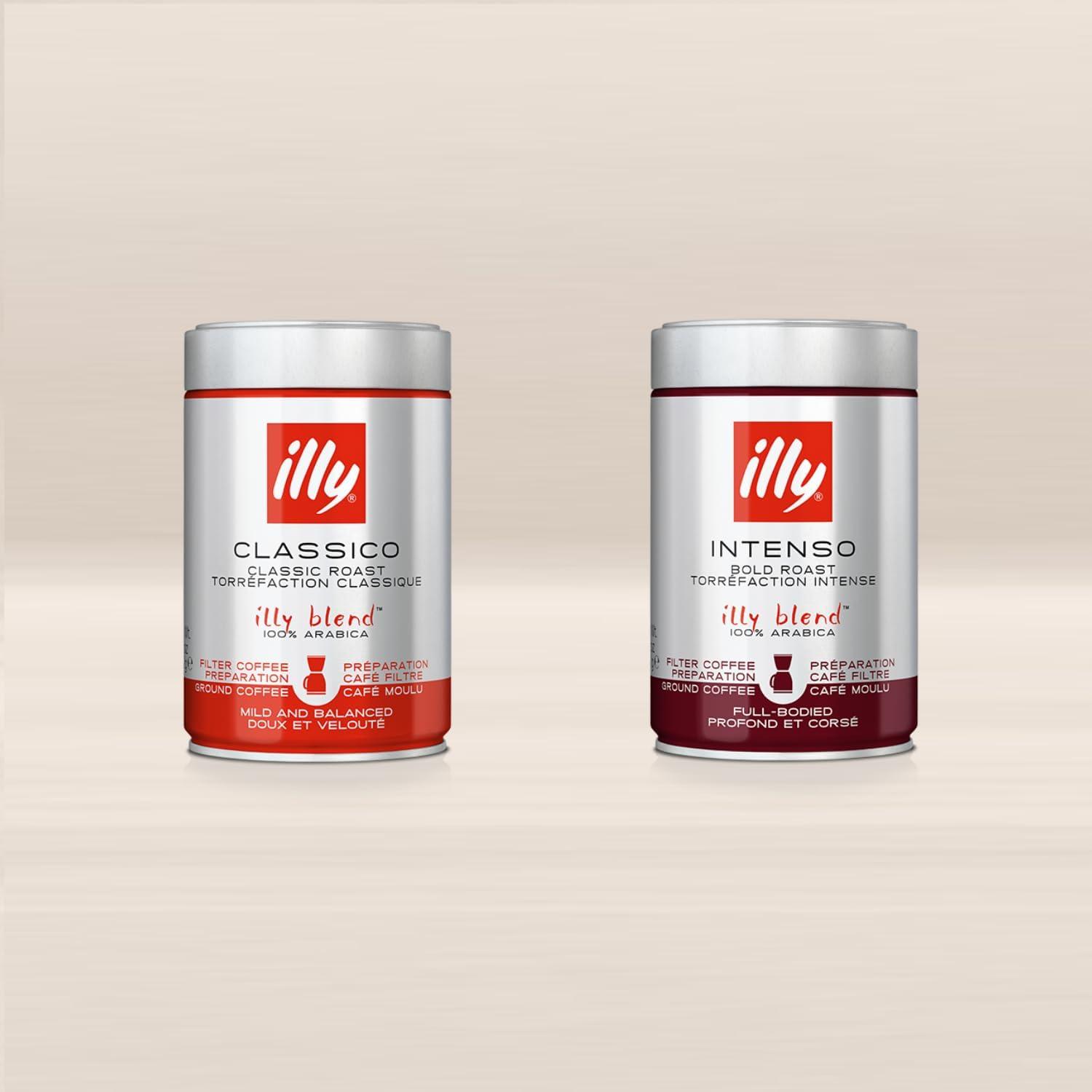 illy Coffee Classico Medium Roast 100% Arabica Ground Coffee 250g ...
