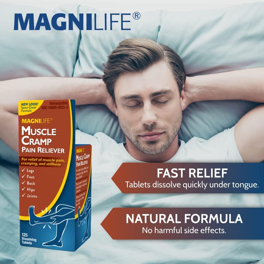 MagniLife Muscle Cramp Pain Reliever - All-Natural Muscle Pain Relief ...