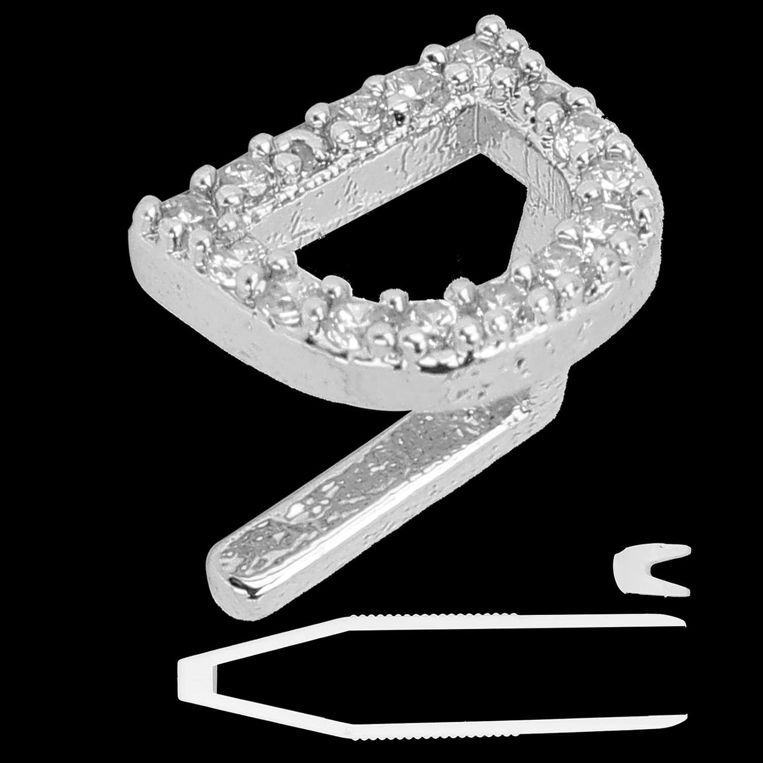 Silver Plating English Letter D Braces - Cosplay Halloween Party Teeth ...