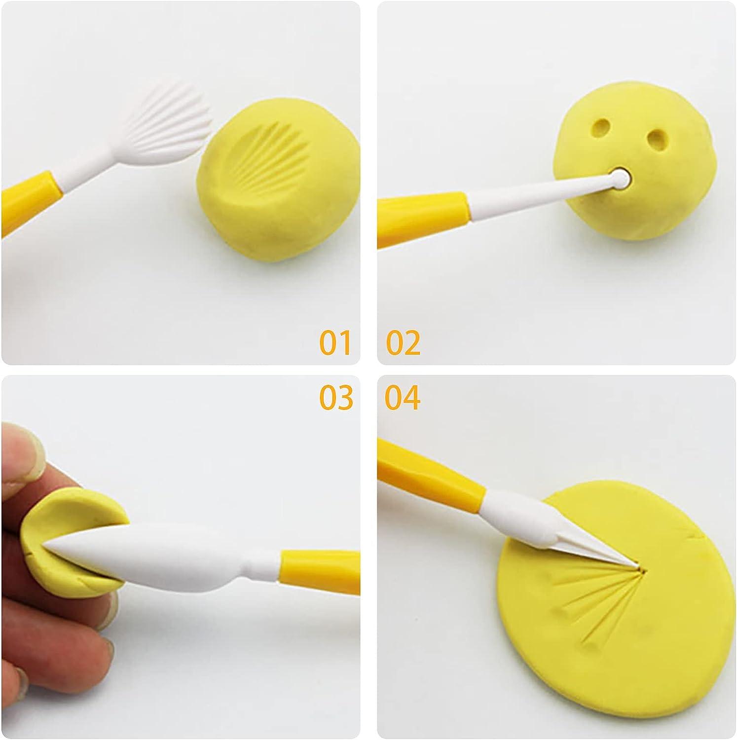 Kiniza 9-Piece Clay Sculpting Tools Kit for Kids | Double-Head Plastic ...