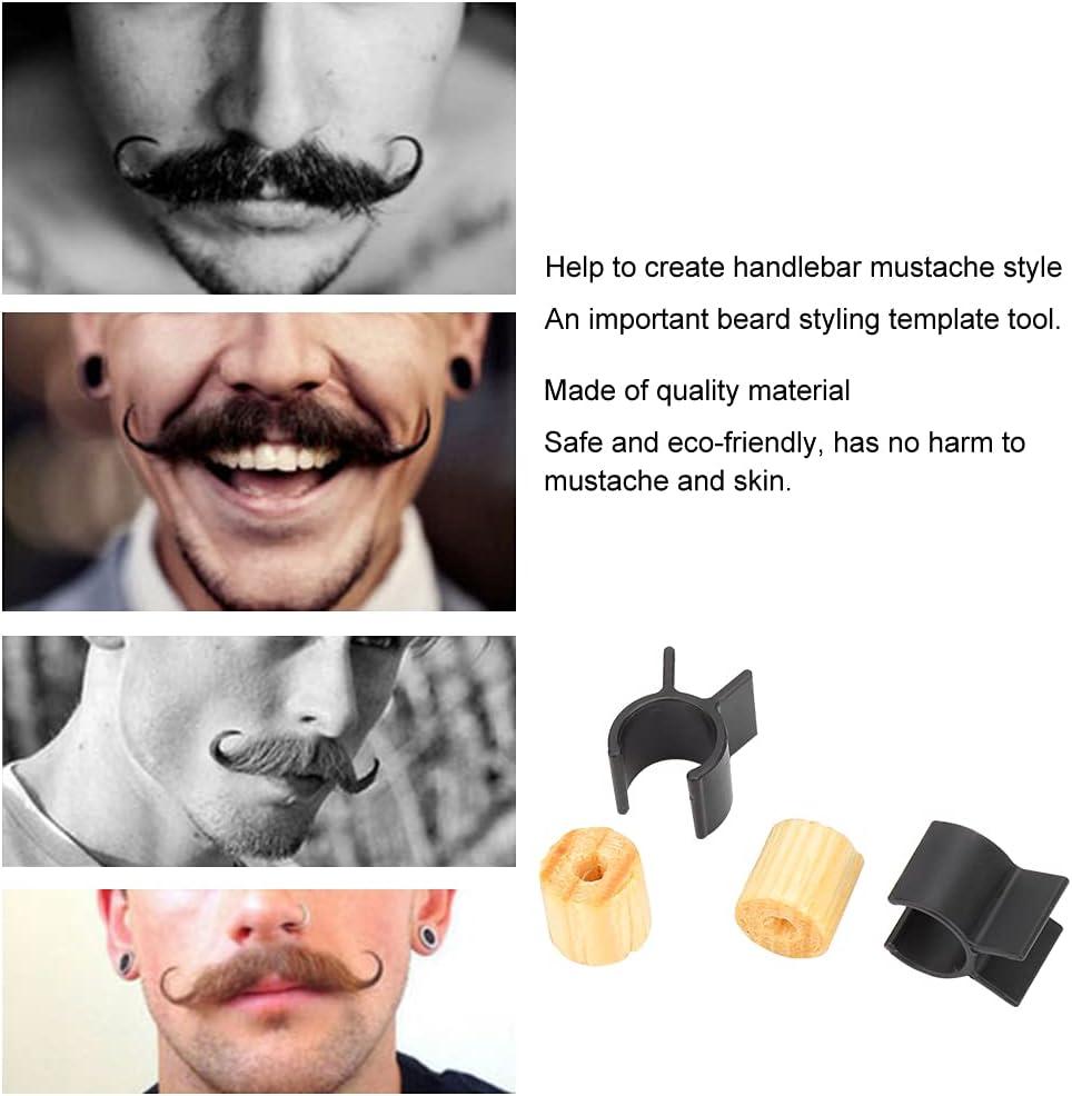 Shanrya Eco-Friendly Mustache Shaping Template - Safe Black Handlebar ...