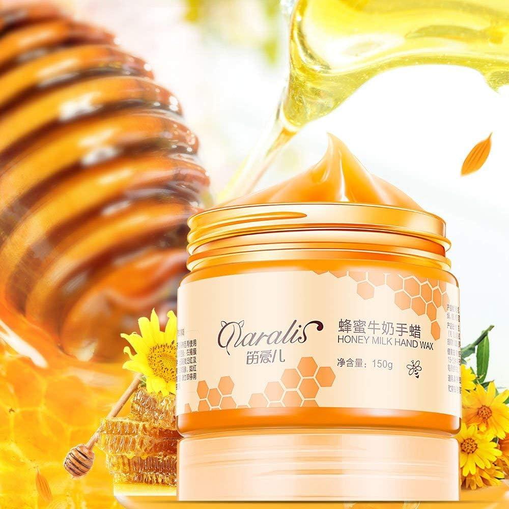 Honey Milk Hand Scrub Mask for Soft Skin, Moisturizing and Reducing ...