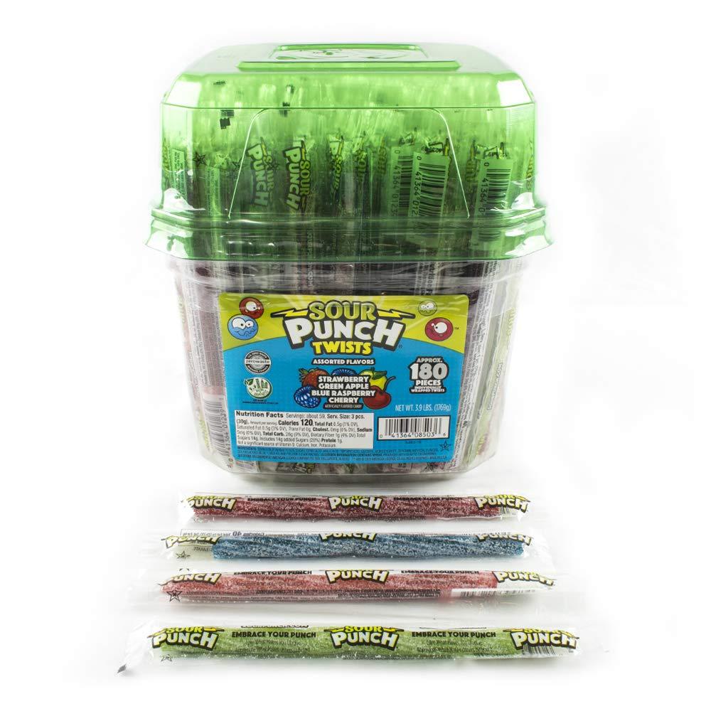 Sour Punch Twists - 6 Individually Wrapped Soft & Chewy Candy Tub - 4 ...