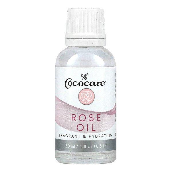 Cococare Rose Oil 1 fl oz - Pure Essential Oil for Skincare & Hair Care ...