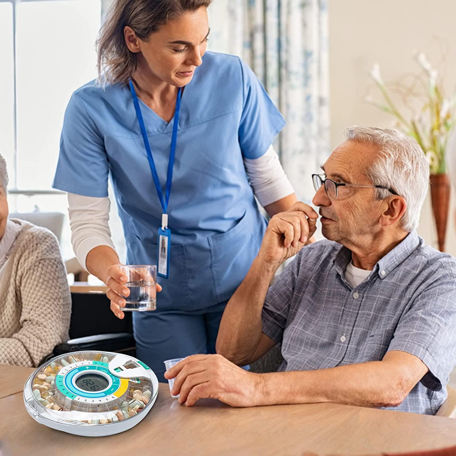 Zoksi Bluetooth Smart Automatic Pill Dispenser - 28 Compartments ...