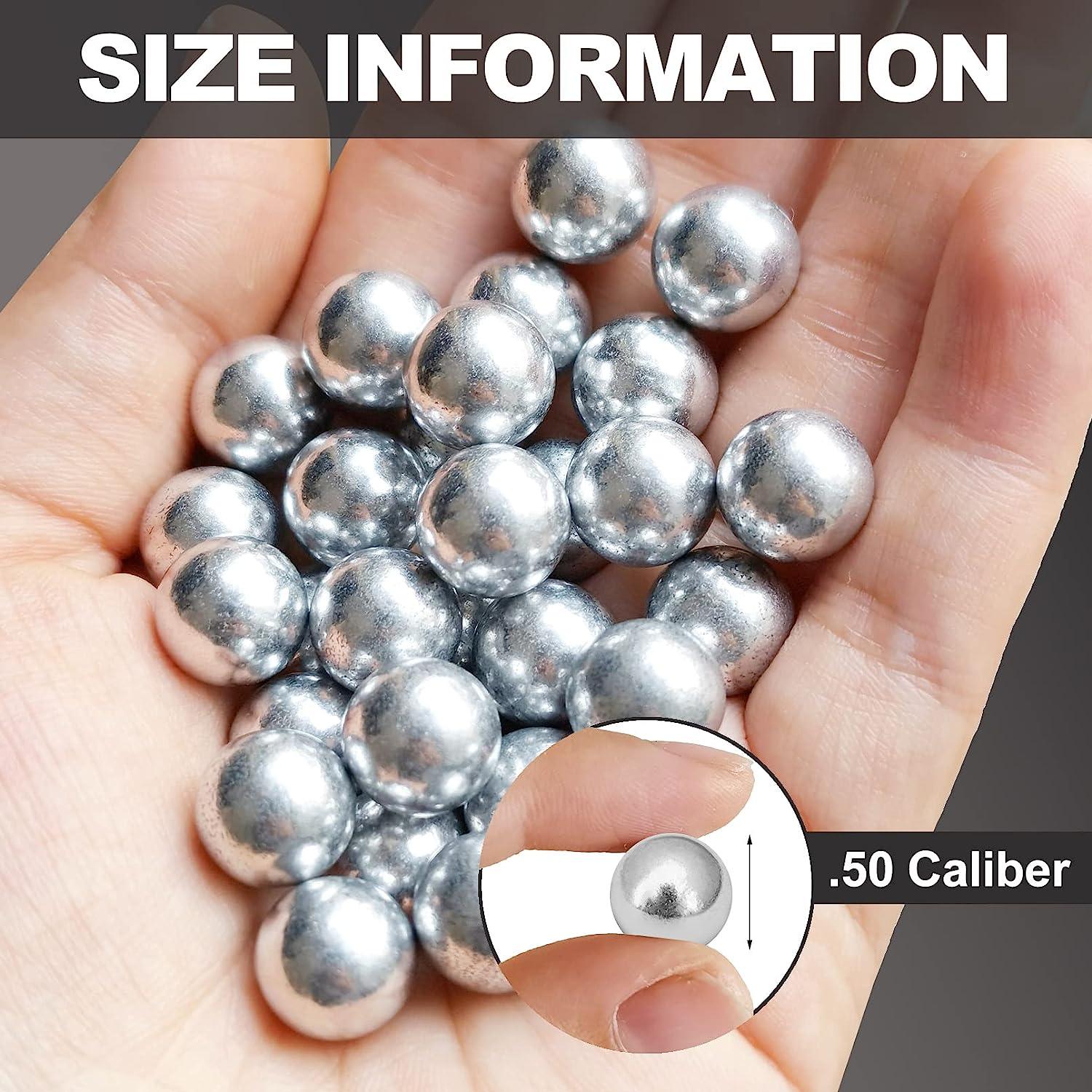 100X.50 Cal Paintballs Riot Balls,50 Caliber Solid Aluminum Paintballs ...