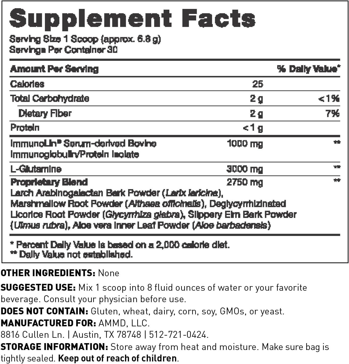 Dr. Amy Myers Leaky Gut Revive MAX Powder for Leaky Gut Repair Potent L ...