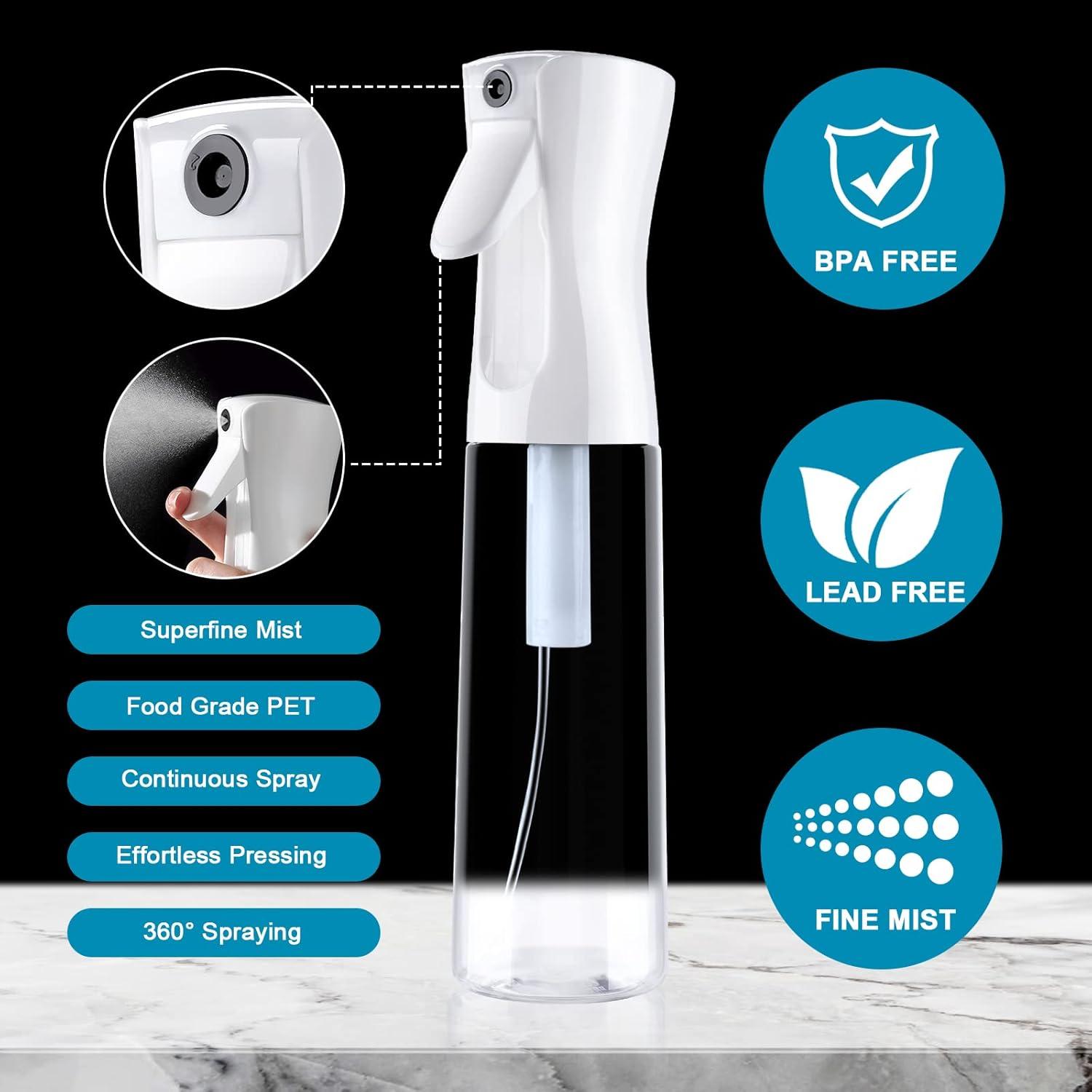 Uraqt 300ml Salon Water Spray Bottle for Hairdressers - White ...