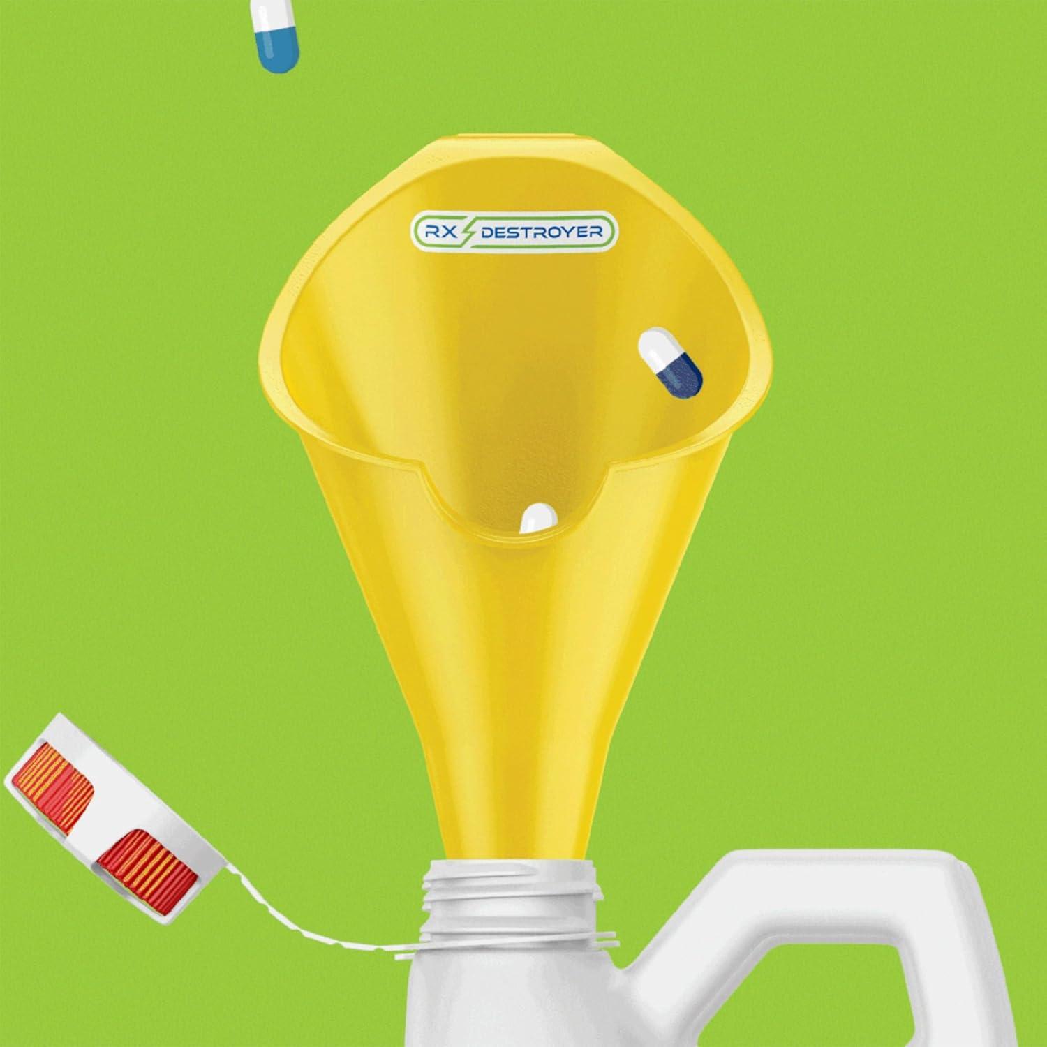 Rx Destroyer Fast Load Funnel - Easy No-Spill Accessory for Quick Drug ...
