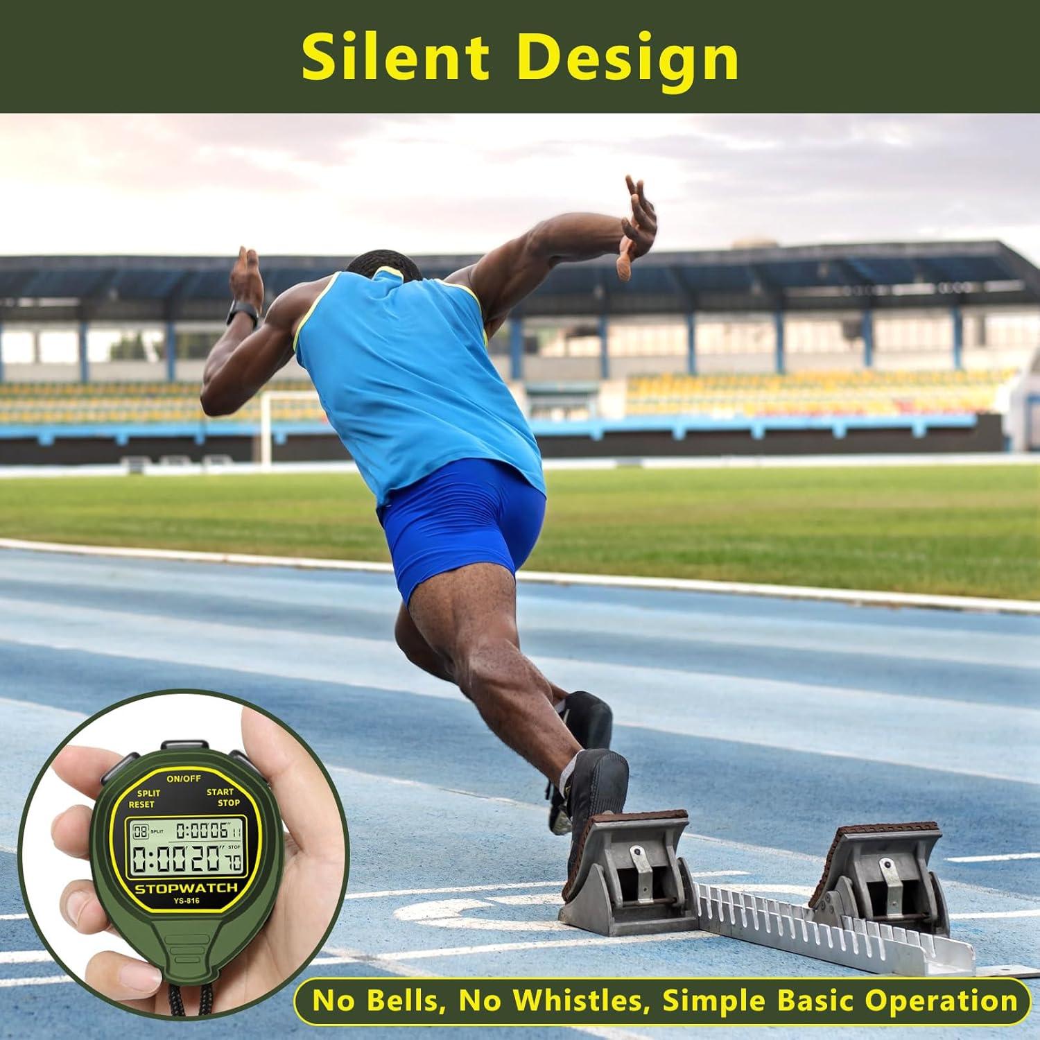 Buy Lighth Away Waterproof Stopwatch Timer - 30 Rounds Memory Large ...