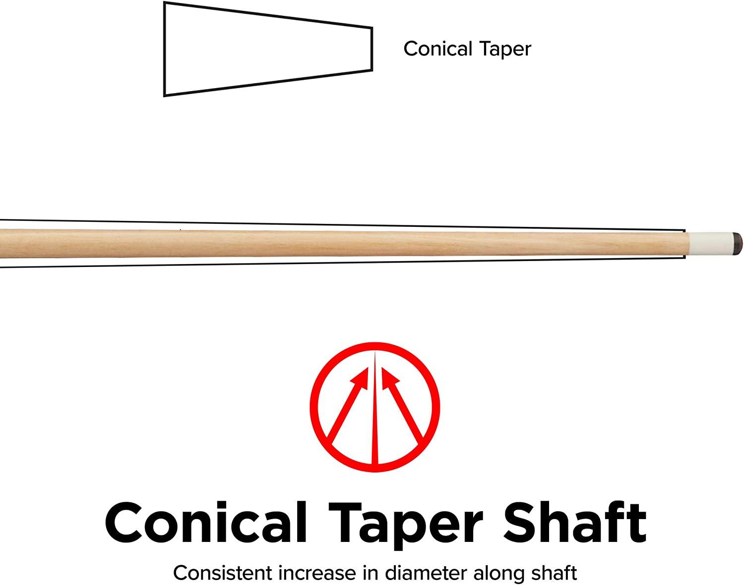 Viper Commercial House 1-Piece Canadian Maple Billiard Pool Cue 57-Inch ...