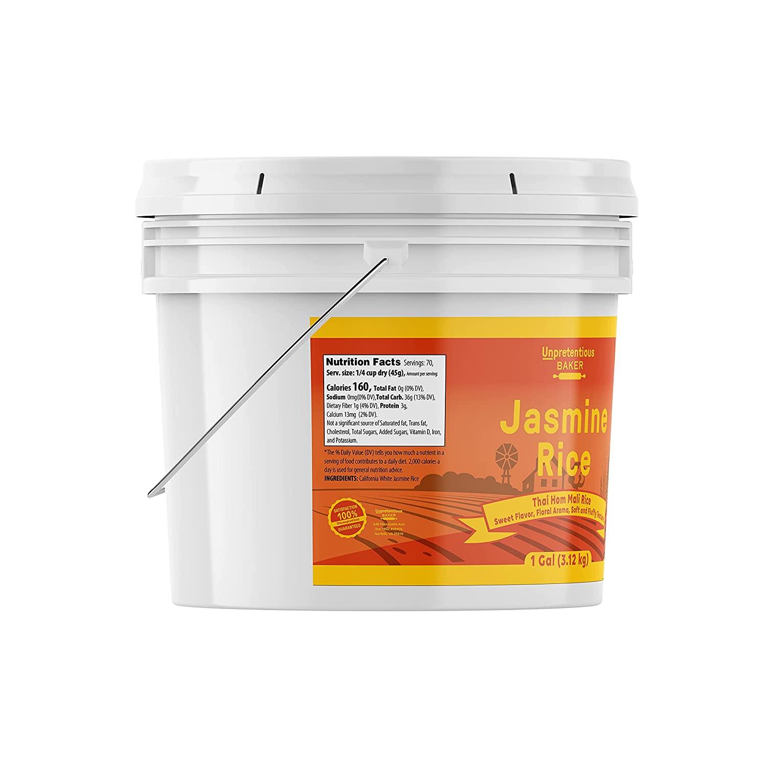 Unpretentious Baker Jasmine Rice - 1 Gallon California Grown Thai Hom ...