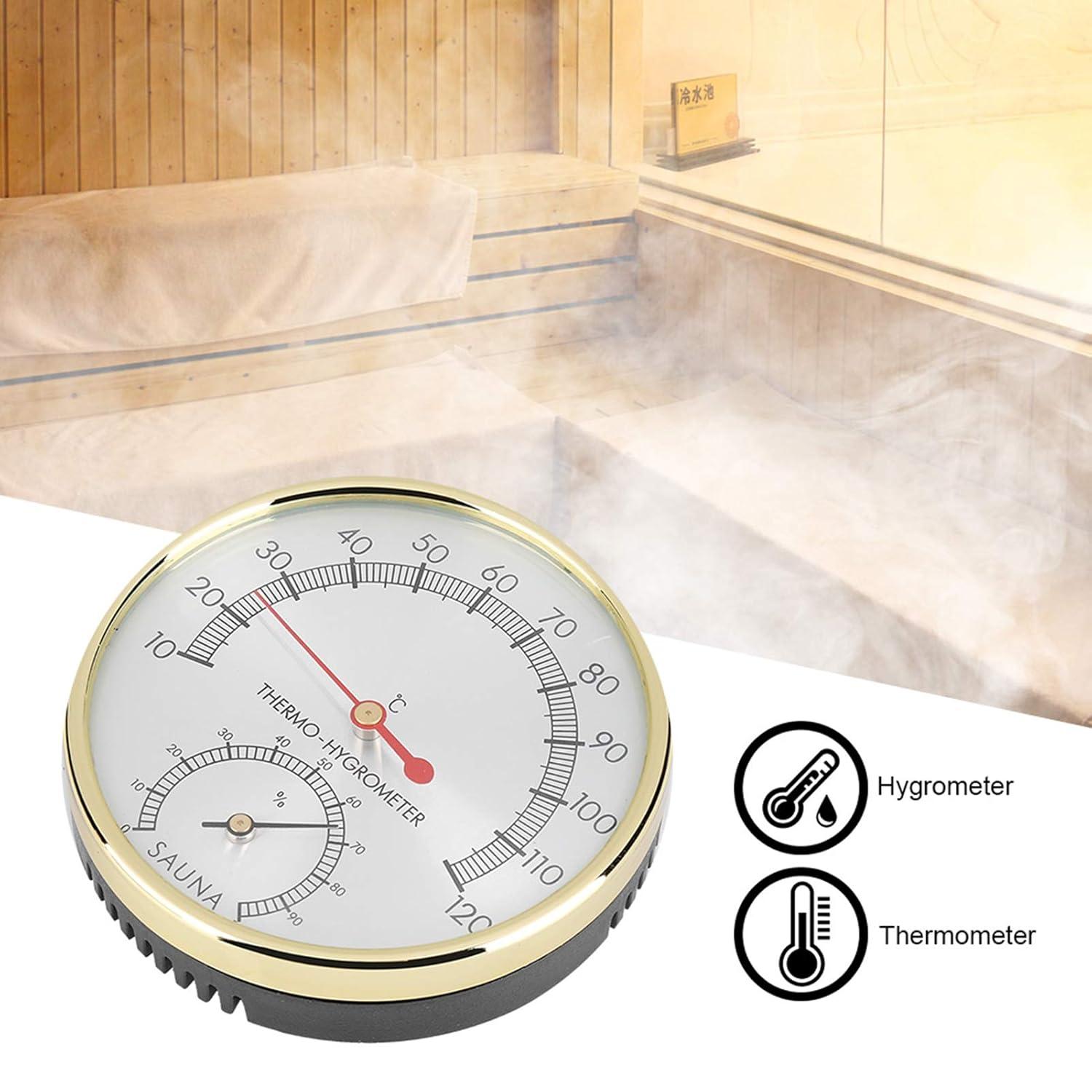 Test Metal Dial Inside Thermometer & Hygrometer - Accurate Sauna Room ...