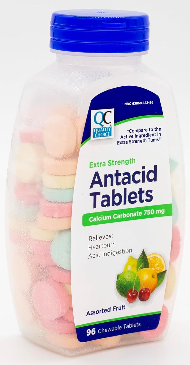 Quality Choice ANTACID CHEW EXTRA STRENGTH FRUIT TUMS 96 CHEW TAB