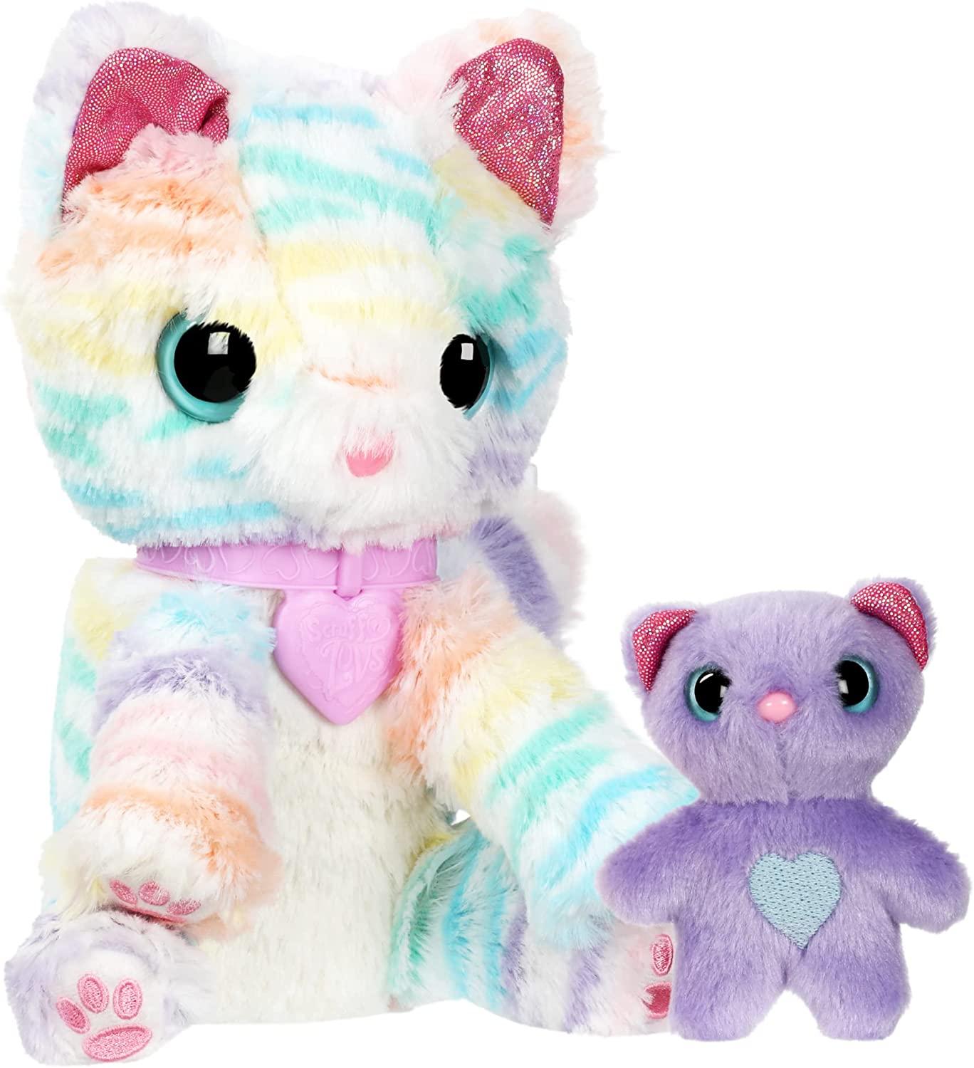 Little Live Pets Scruff-a-Luvs Pastel Rainbow Mom & Baby Set - Wash ...