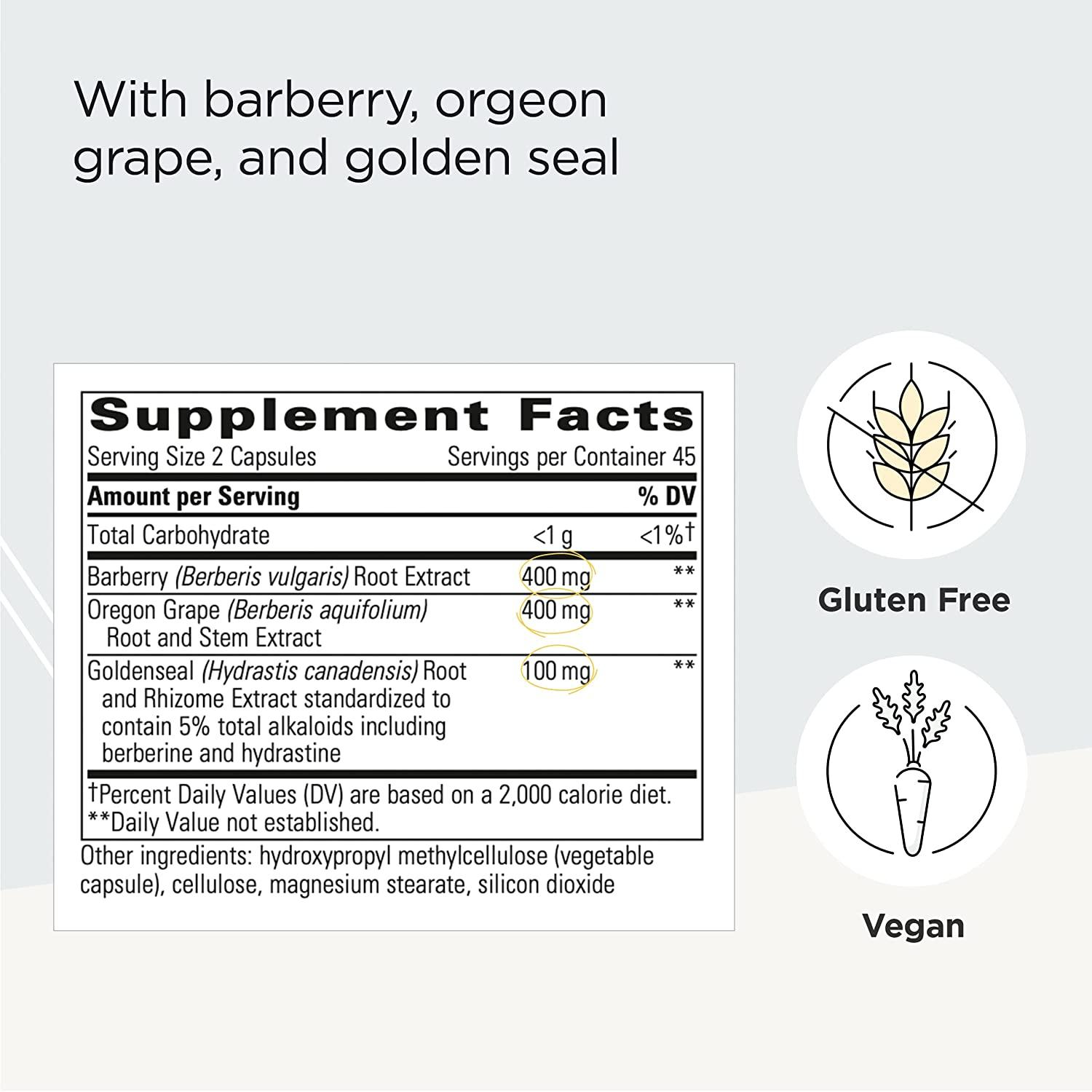 Integrative Therapeutics Berberine Complex - Gastrointestinal Support ...